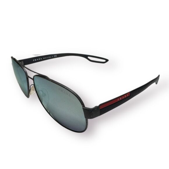 Prada | Accessories | Prada Sps 55q Aviator Sunglasses Mirrored Lens ...